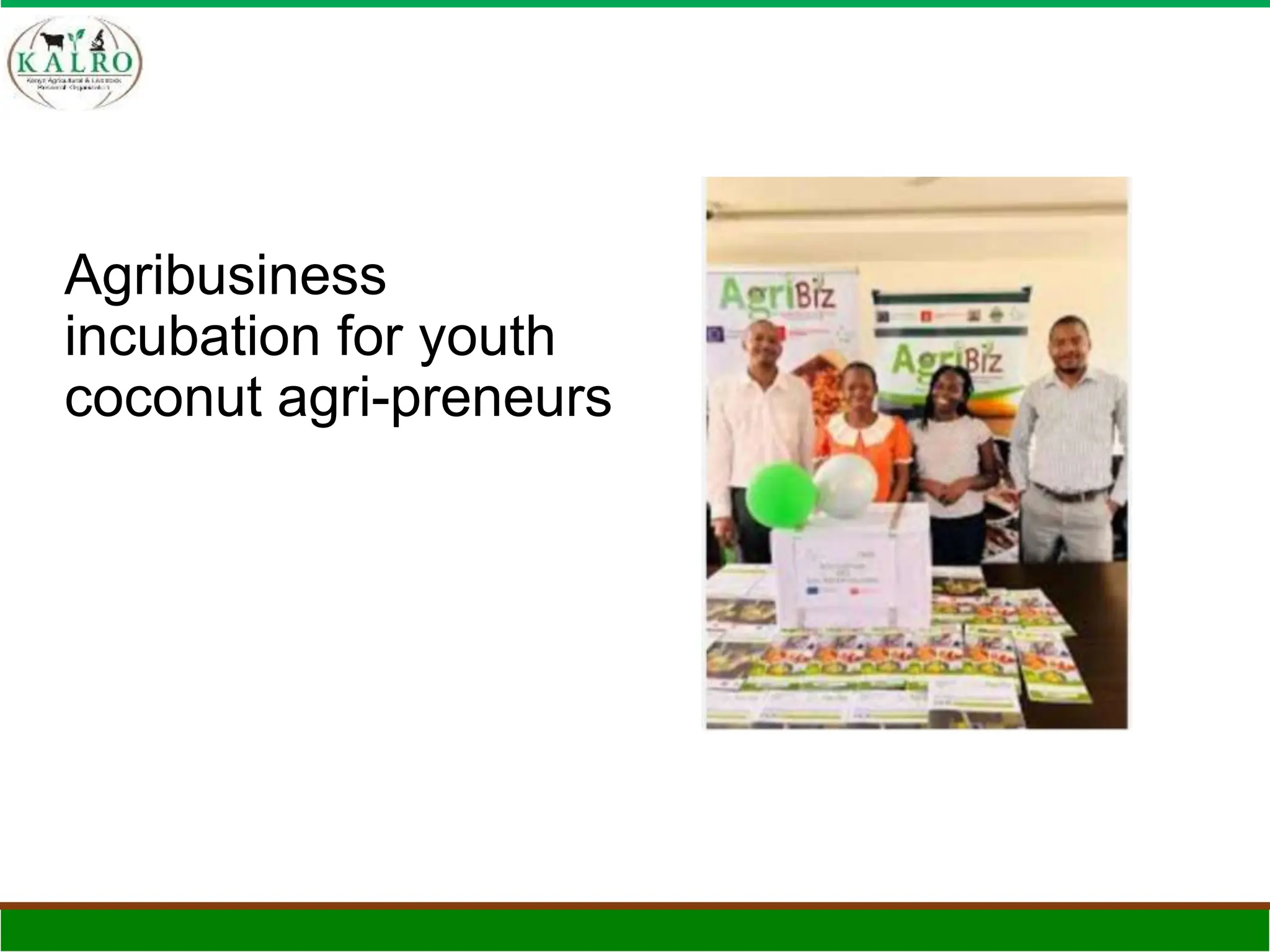 Youth Involvement in an Innovative Coconut Value Chain by Mwalimu Menza ...