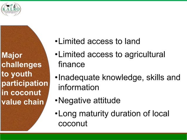 Youth Involvement in an Innovative Coconut Value Chain by Mwalimu Menza ...
