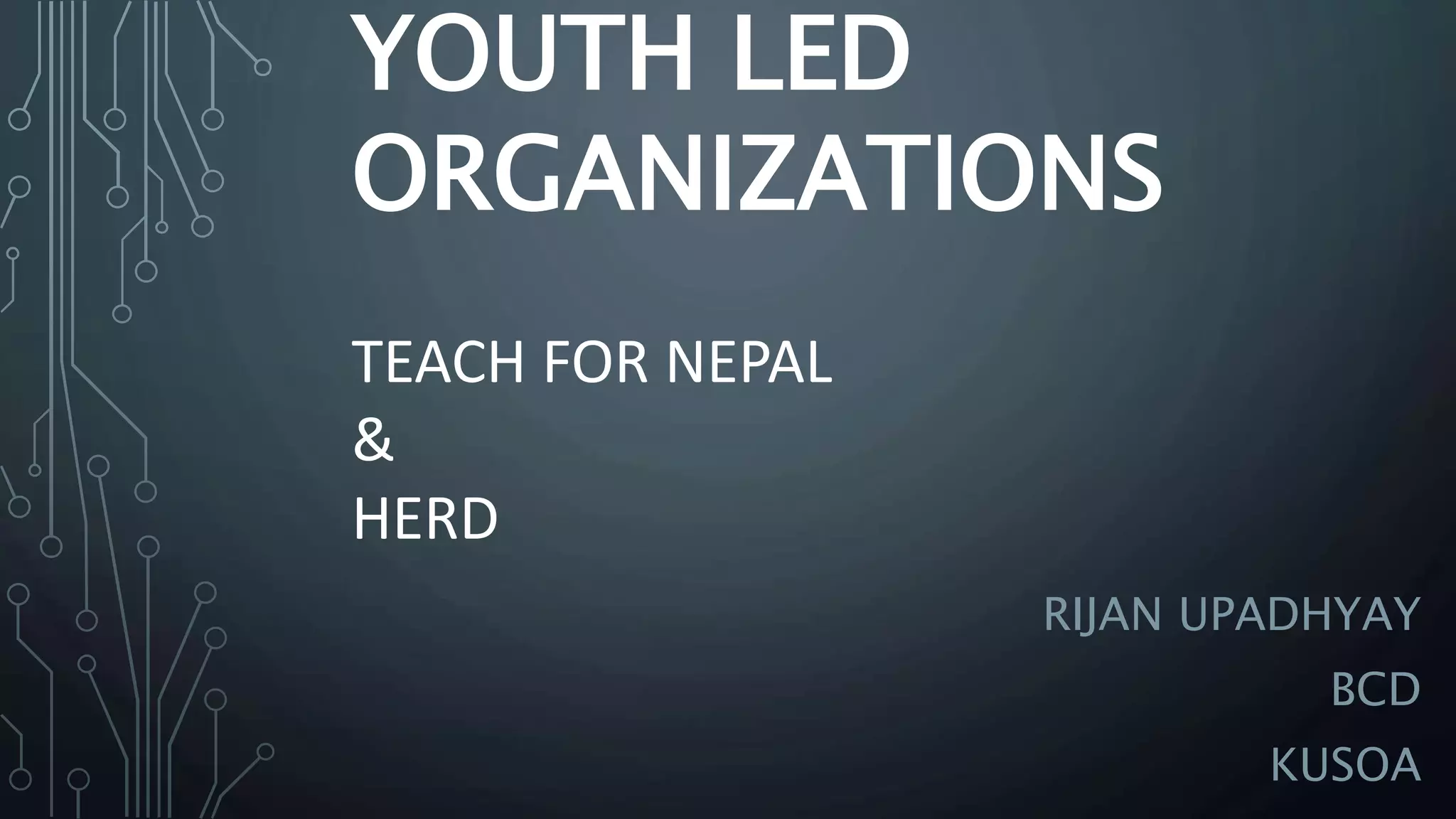Youth led organizations | PPTX