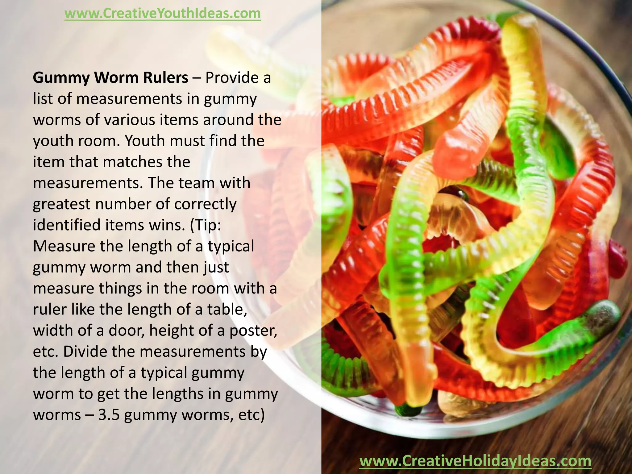 Youth Ministry Object Lesson - Gummy Worm Discipleship | PPTX