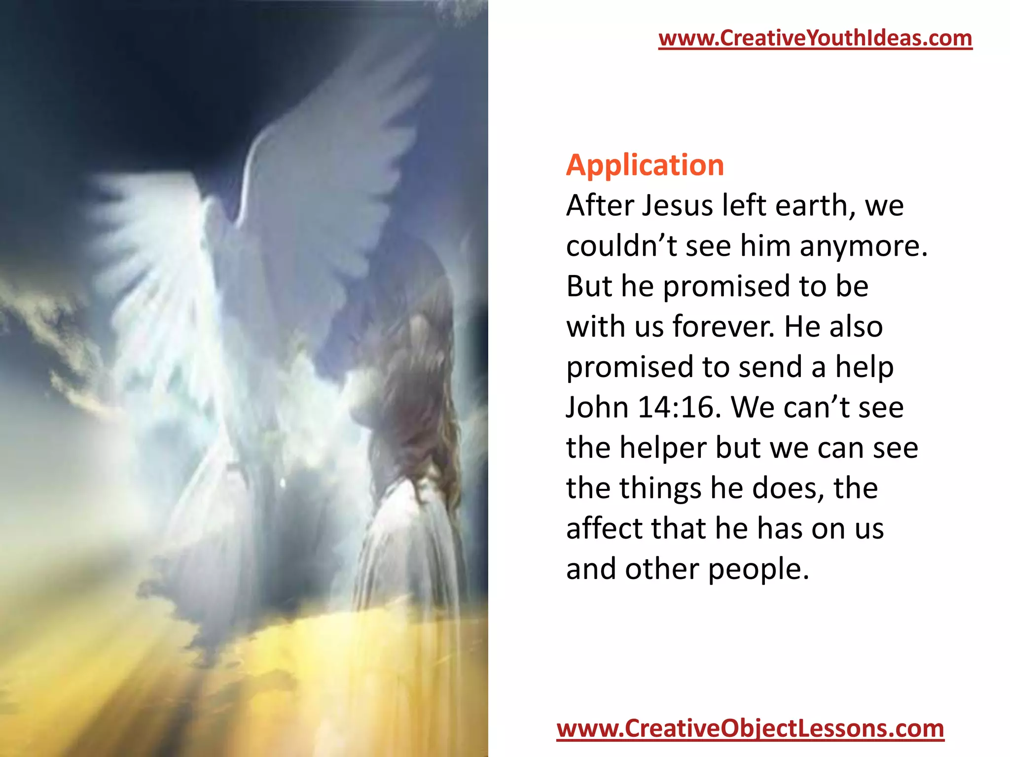 Youth Ministry Object Lesson - Invisible Helper | PPTX