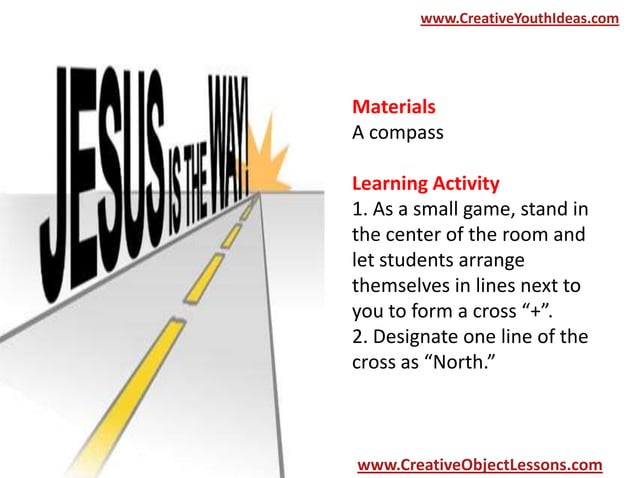 Youth Ministry Object Lesson - Jesus Is the Way | PPT