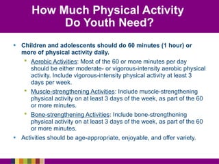 The Physical activity guidelines for Children and Adolescents | PPT