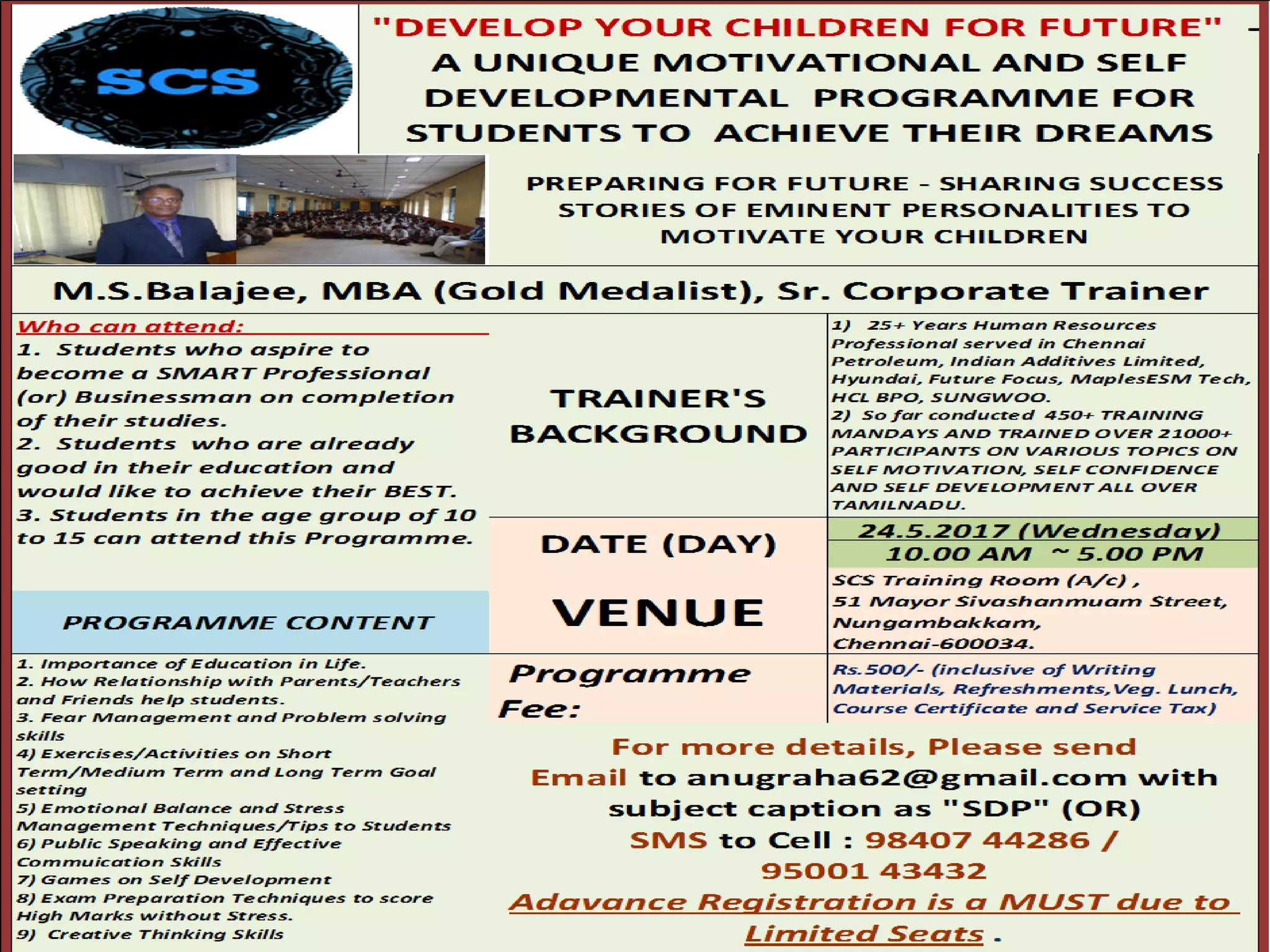 STUDENT DEVELOPMENT PROGRAMME | PPT