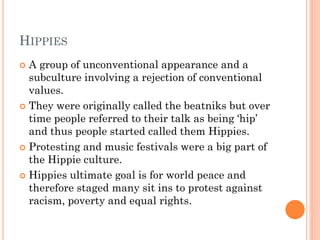 Youth sub culture in the 60’s | PPTX | Women\'s Clothing | Women\'s Fashion