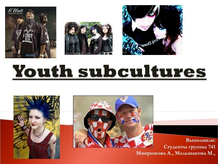Youth Subcultures In Modern Society Youth Subcultures