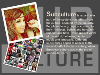 Youth subcultures | PPT