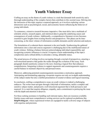 Youth Violence Essay.pdf