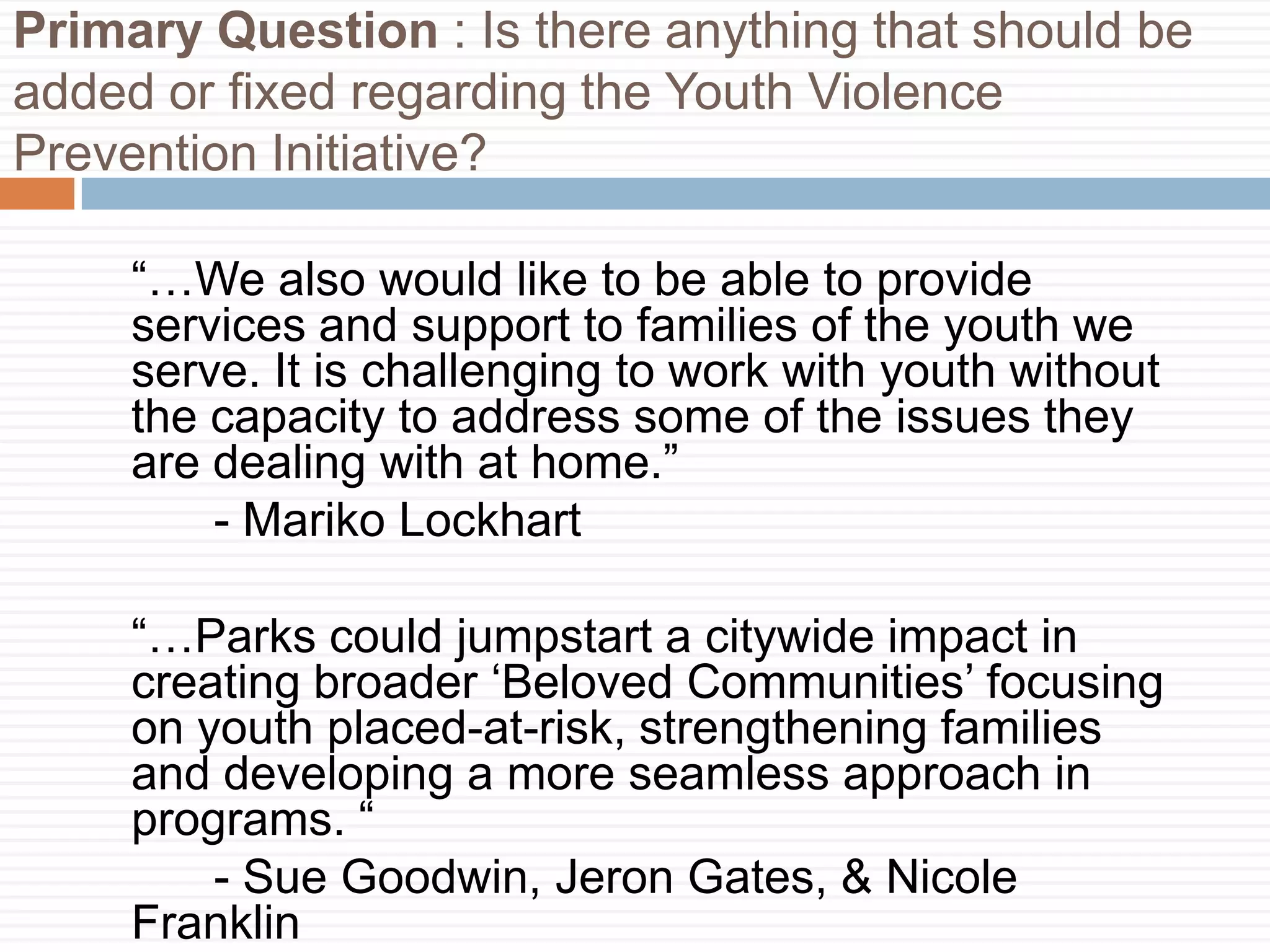 Youth Violence Prevention presentation | PPSX