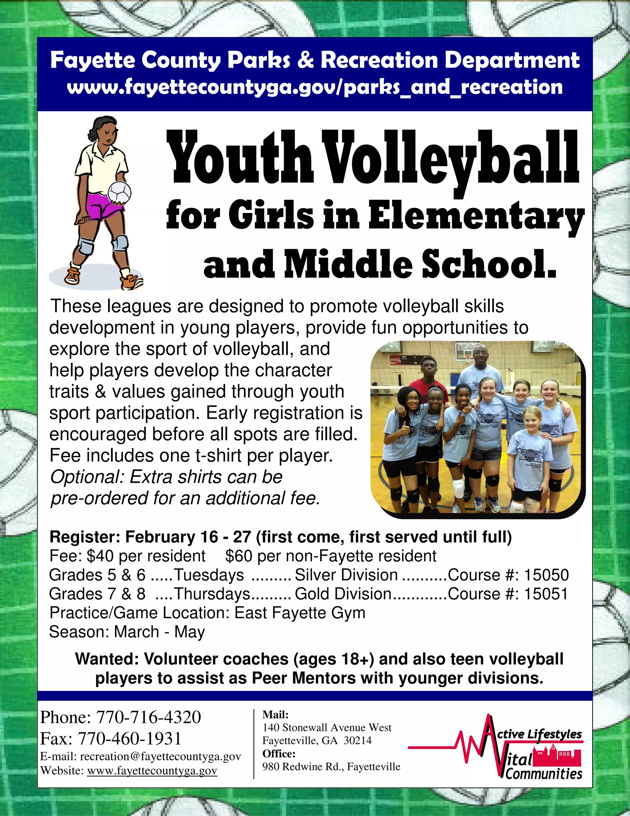 Youth Volleyball Leagues -- Grades 5-8 | PDF | Volleyball | Sports