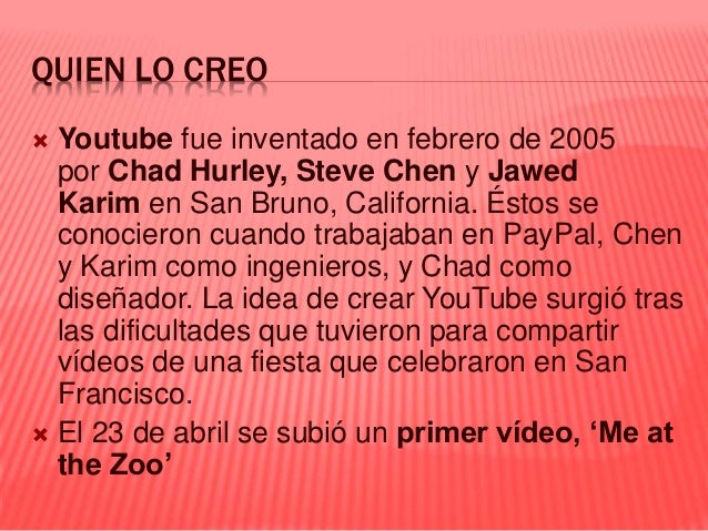 Quien Invento Youtube Youtube