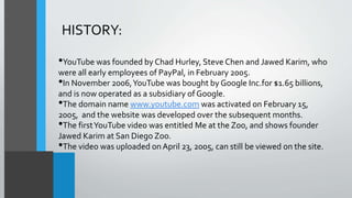 Youtube | PPTX