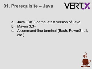 Chapter 02: Eclipse Vert.x - Java First Verticle | PPT