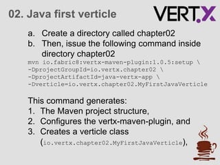 Chapter 02: Eclipse Vert.x - Java First Verticle | PPT