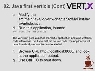 Chapter 02: Eclipse Vert.x - Java First Verticle | PPT
