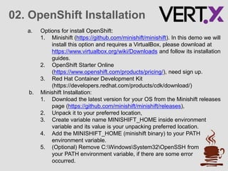 Chapter 06: Eclipse Vert.x - Reactive Microservices with OpenShift | PPT