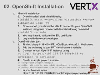 Chapter 06: Eclipse Vert.x - Reactive Microservices with OpenShift | PPT