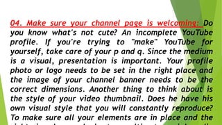 How to Become a YouTuber? | PPTX