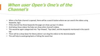 My vision of YouTube- User Interface | PPT