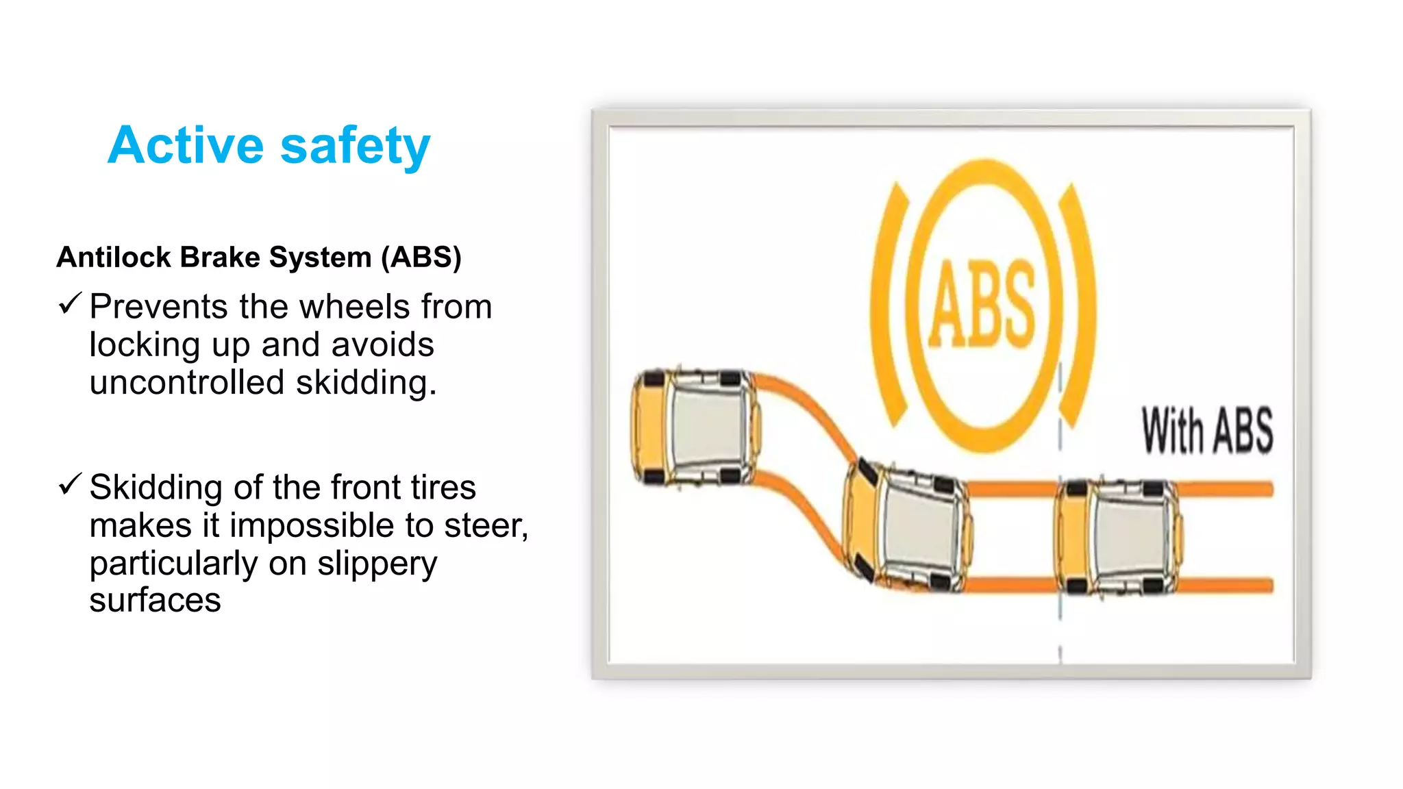 vehicle safety concept, active safety | PPTX