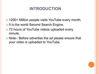 YouTube Ads Introduction | PPTX