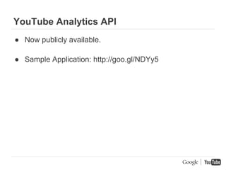 You tube api overview | PPT