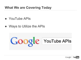 You tube api overview | PPT