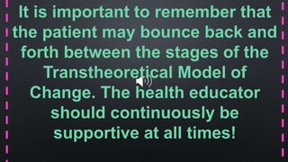 Transtheoretical Model of Change - Ayres | PPT