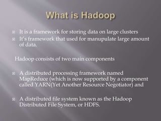 Youtube big data analysis using hadoop,pig,hive | PPTX