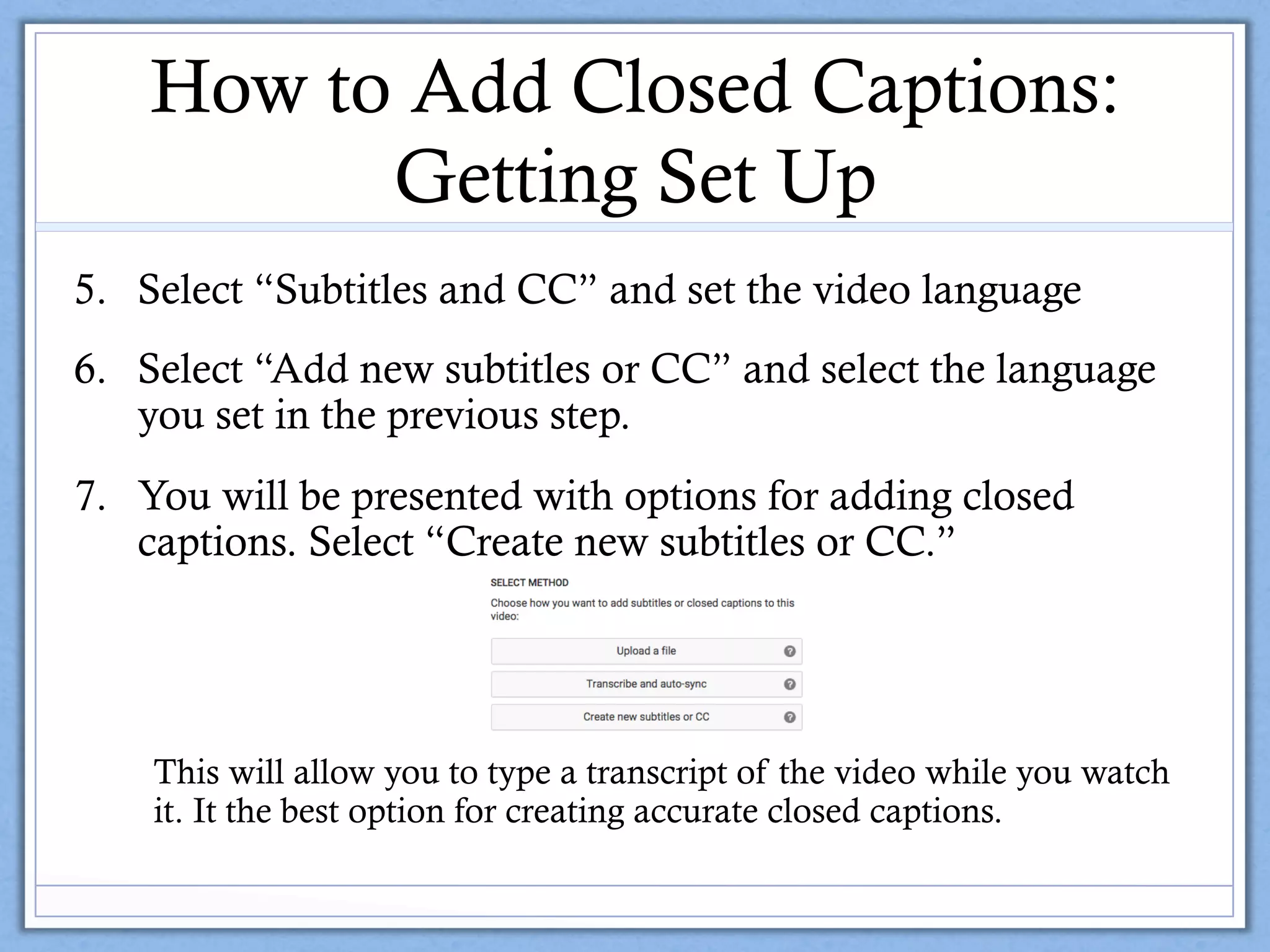 Adding Closed Captions to YouTube Videos | PDF | Video Software ...
