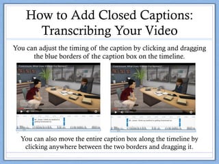 Adding Closed Captions to YouTube Videos | PDF | Video Software ...