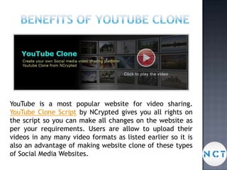 YouTube Clone Script | PPT