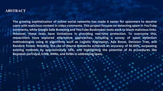 YOUTUBE COMMENT SPAM DETECTION.pdfnnnnnnn | PDF