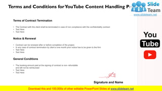 YouTube Content Handling Proposal PowerPoint Presentation Slides | PPT
