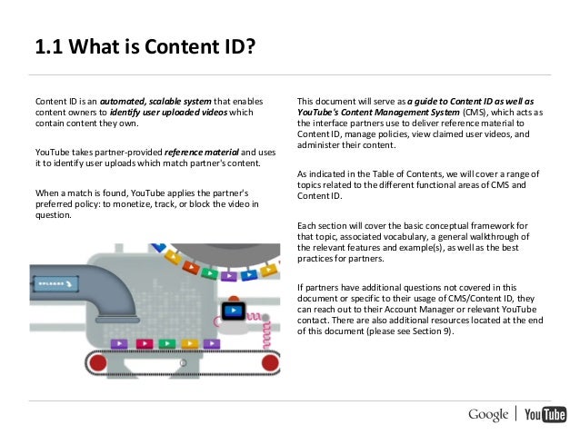 YouTube Content ID Handbook - Google