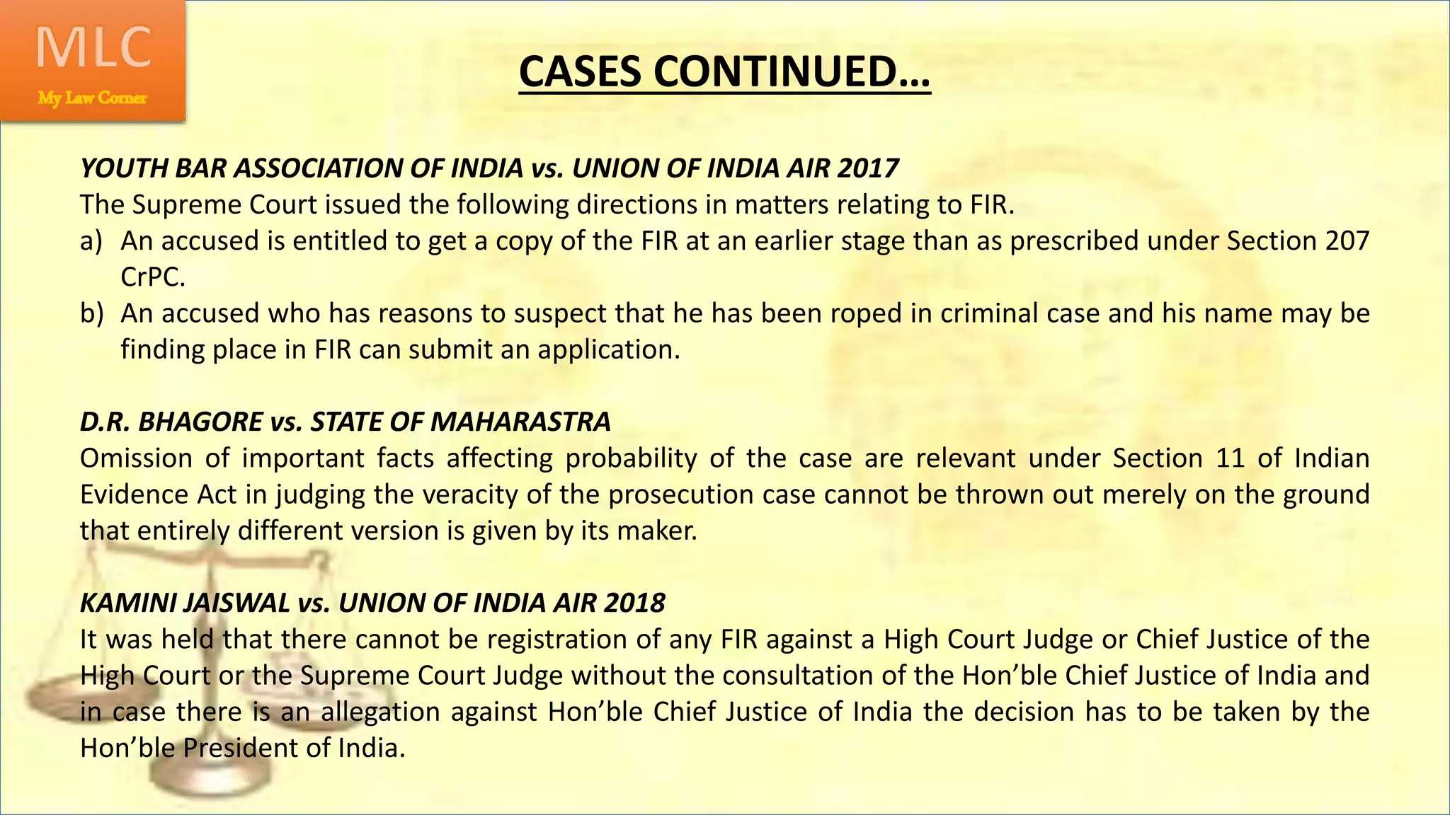 CrPC Section 154 | PPTX