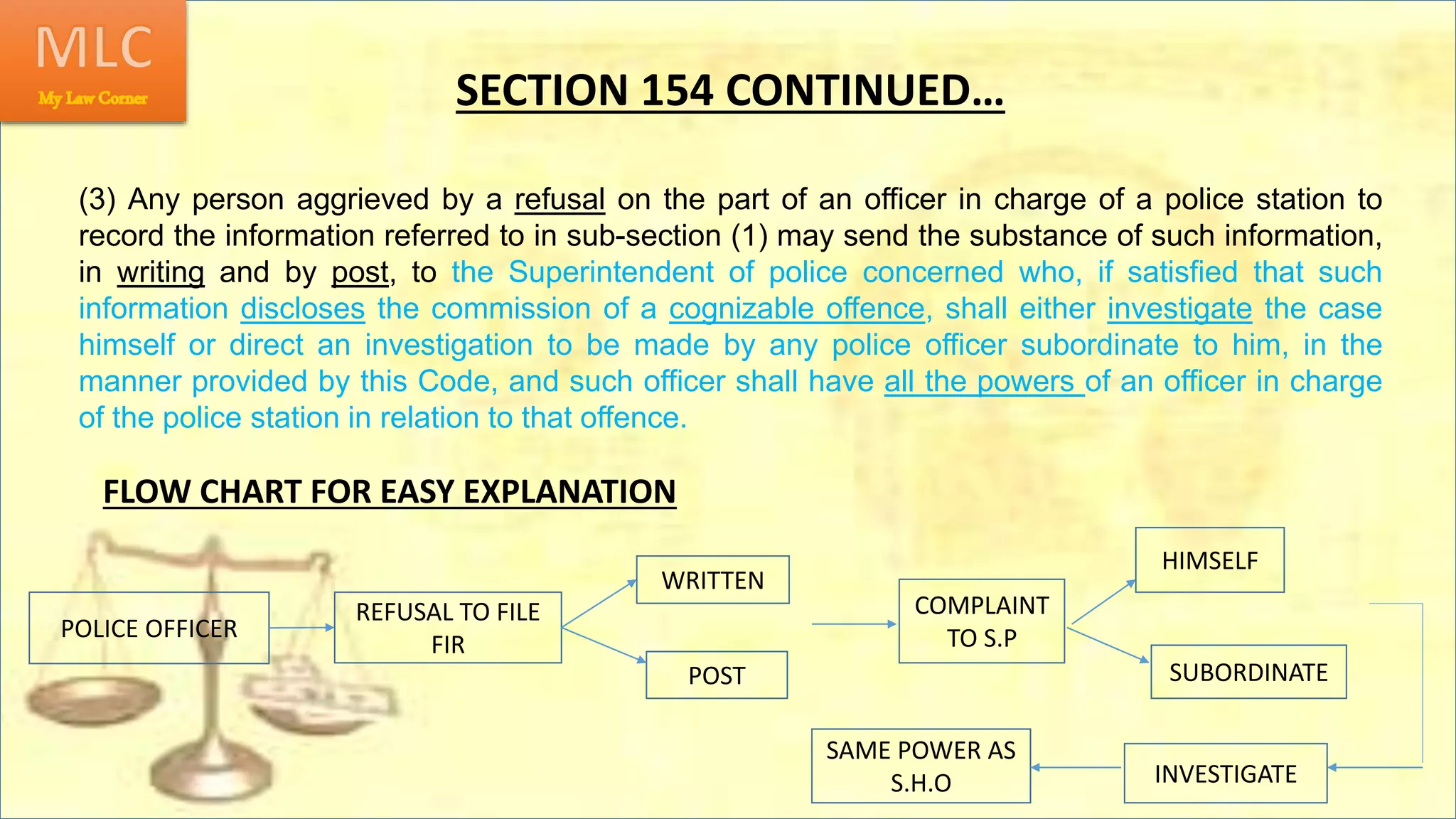 CrPC Section 154 | PPTX