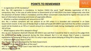 CrPC Section 154 | PPTX