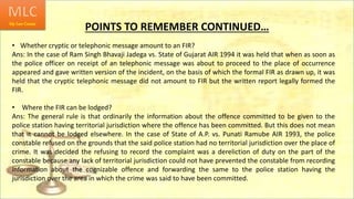 CrPC Section 154 | PPTX