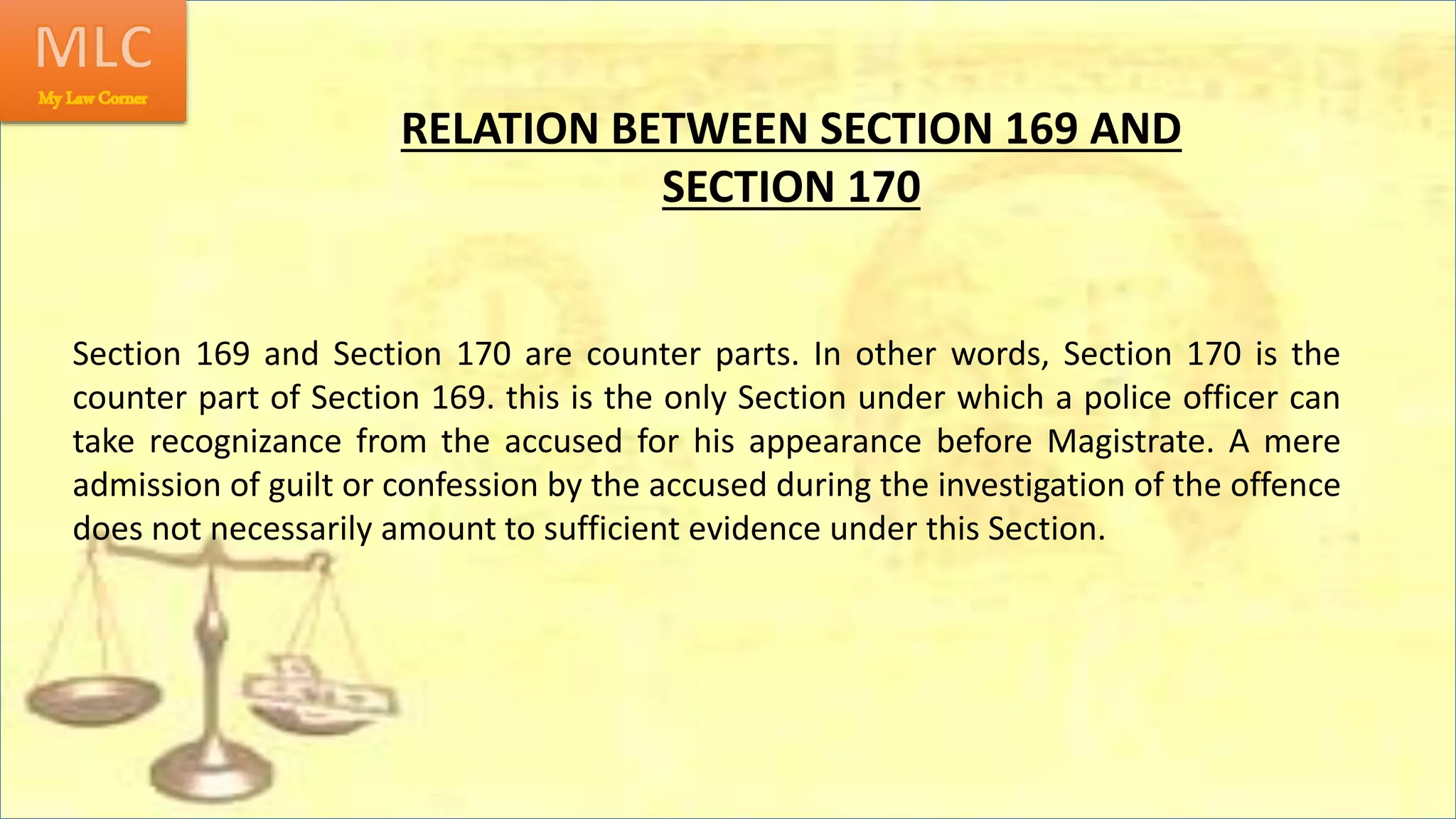 Crpc sec 169 | PPT