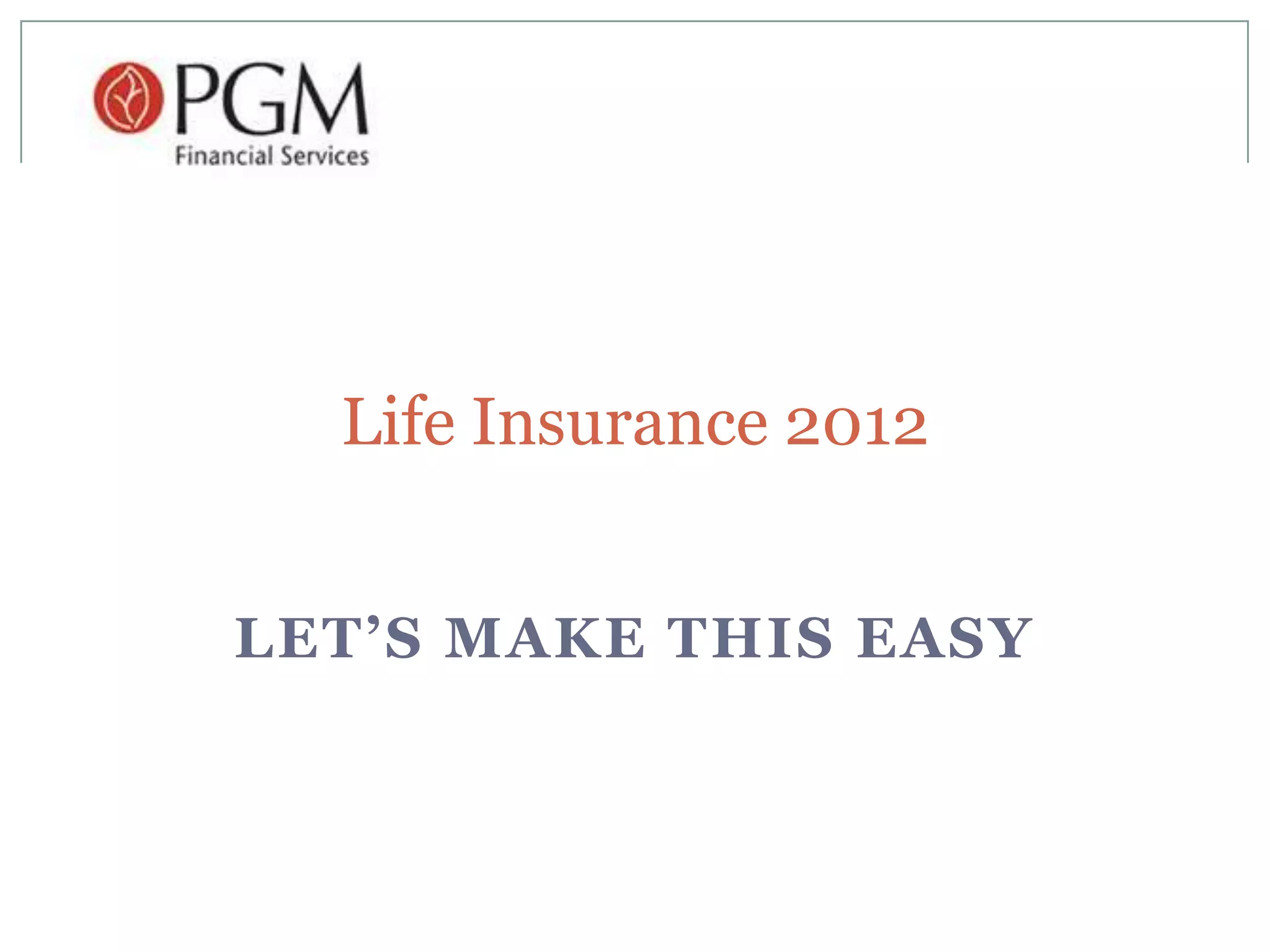 YouTube Demo Life Insurance | PPT