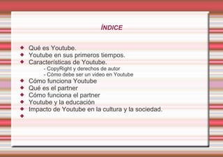 Todo sobre Youtube | ODP