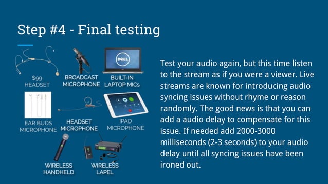 Live Streaming Checklist | PPT