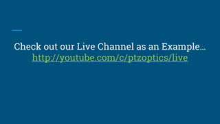 Live Streaming Checklist | PPT