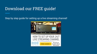 Live Streaming Checklist | PPT