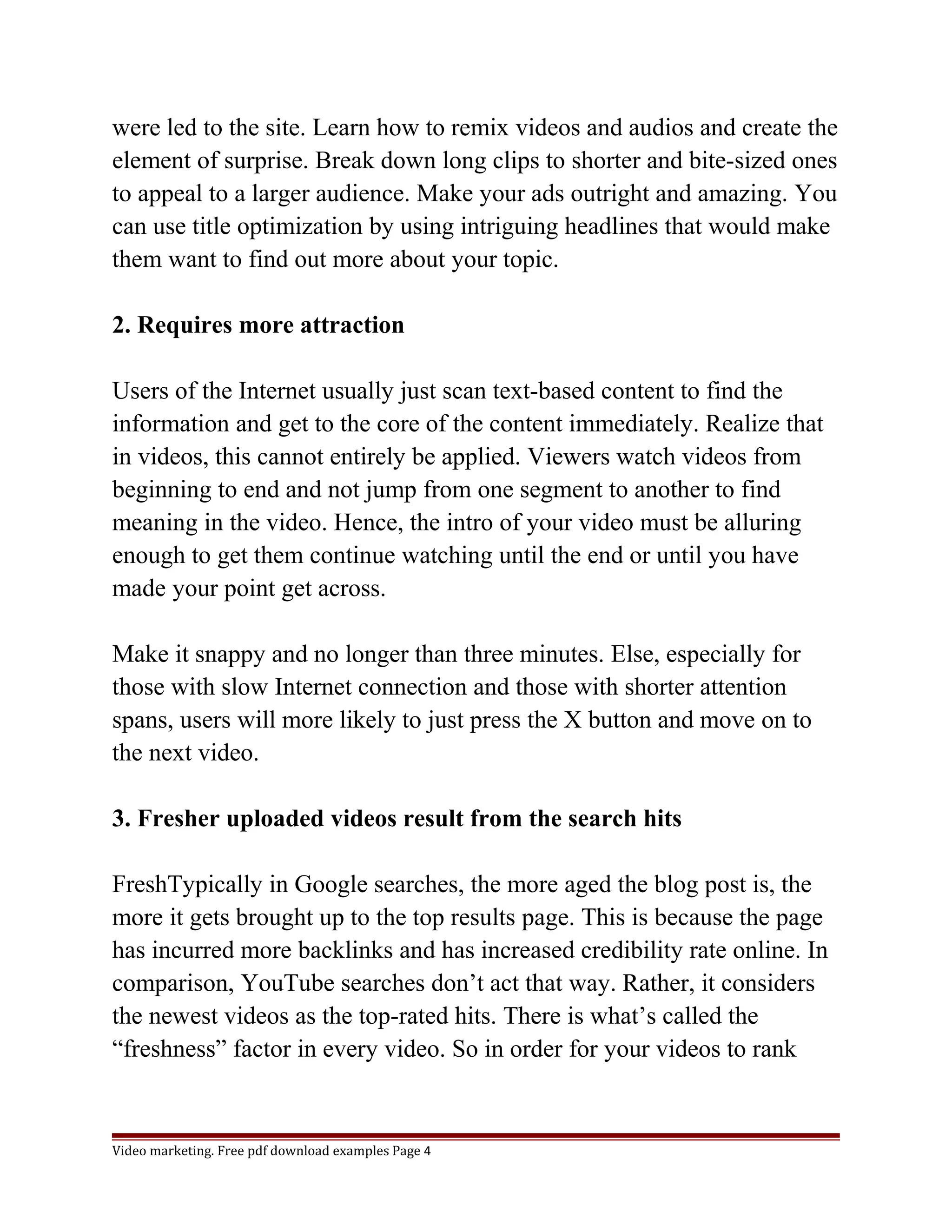 Youtube marketing disadvantages | PDF