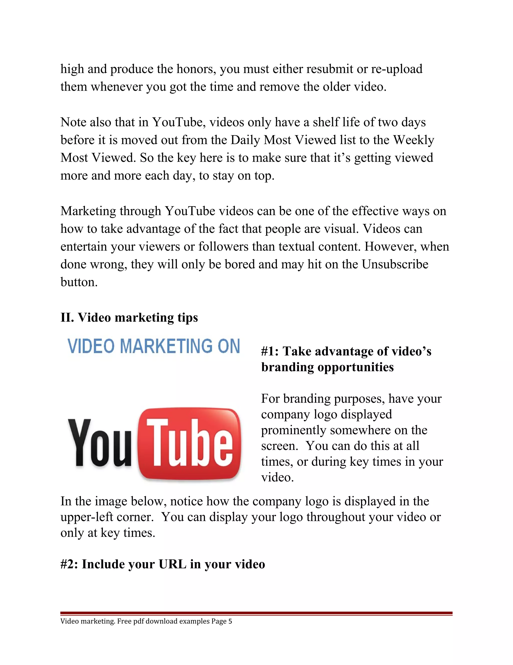 Youtube marketing disadvantages | DOC