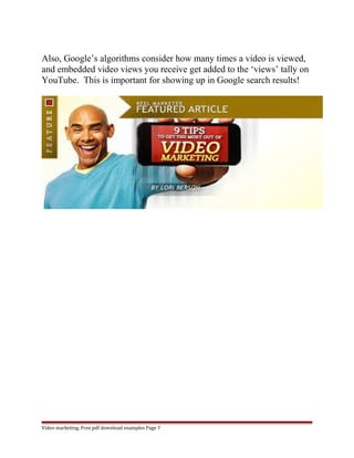 Youtube marketing disadvantages | DOC