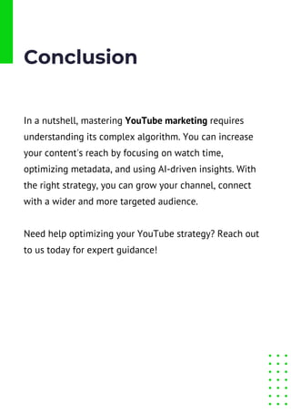 11 Algorithm Tips to Boost Your YouTube Marketing Strategy | PDF