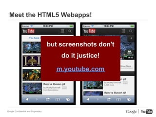 YouTube Mobile Webapp: On the edge of Html5 | PDF | Browsers | Computer ...